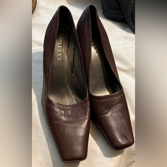 Sesto Meucci | Shoes | Sesto Meucci Women Pump Size 75m Brown Leather ...